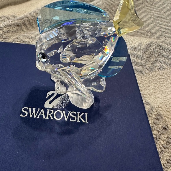 Swarovski | Accents | Swarovski Blue Tang Crystal Fish With Blue And ...